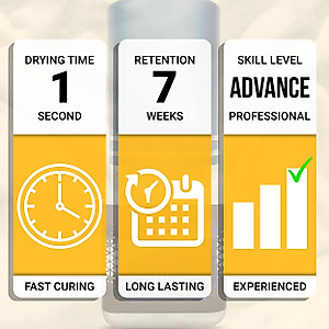 Forabeli Elite Fast Dry Eyelash Glue 5ml - 1 Sec Drying Time, 7 Weeks Retention, Maximum Bonding Power, Black Adhesive for Professional Use