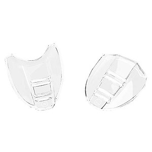 tchrules 6 Pairs Safety Eye Glasses Side Shields, Slip On Side Shields for Safety Glasses, Double Hole, Fits Most Safety Eyeglasses (Transparent)
