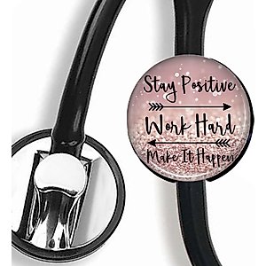 Stay Positive Stethoscope Tag,Steth ID Tag,Nurse Badge,StethoscopeTag