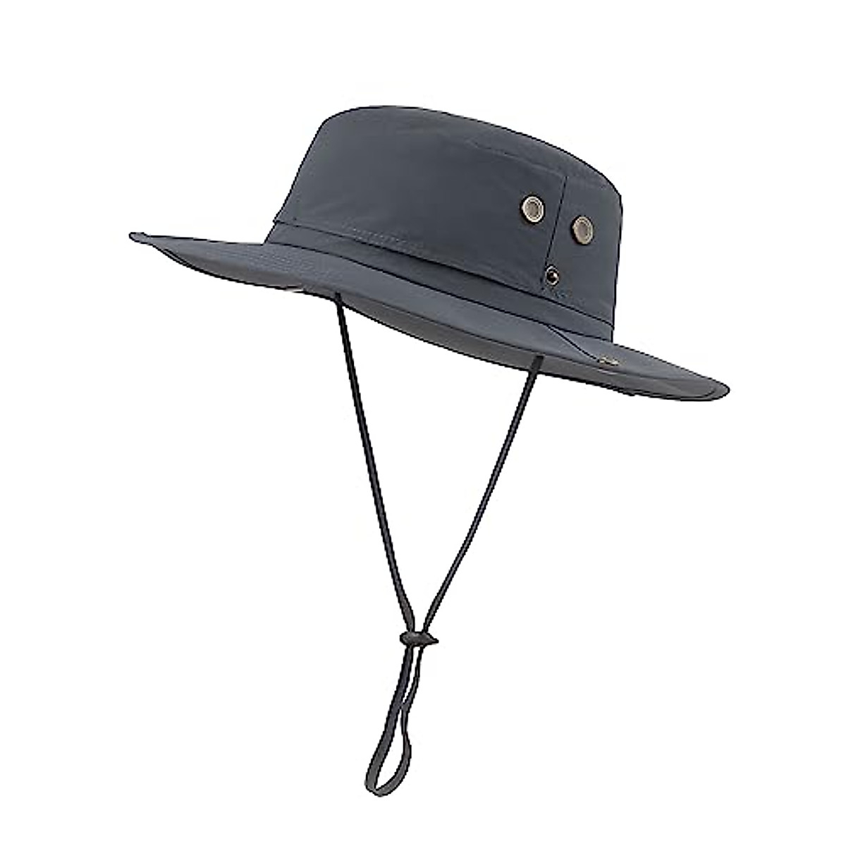 Zylioo 2XL Oversized Summer Boonie Hats,Adjustable Fishing Sun Hat for Big Heads,Large Lightweight Cooling Hat Dark Gray