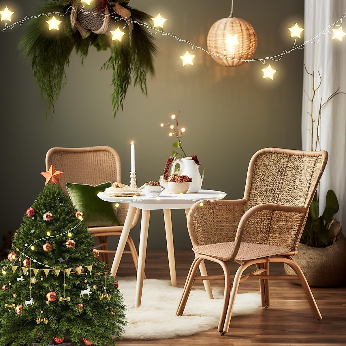 BSAOUTZ Seat Cushions for Dining Chair 4 Pack, 16×16 Kitchen Chair Cushions, Non Slip Washable Chair Pad for Kitchen Chair, Rocking Chair, Outdoor Chair, 16x16 Taupe