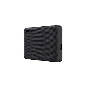 Toshiba Canvio Advance 4TB Portable External Hard Drive USB 3.0, Black - HDTCA40XK3CA