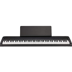 Korg B2 Portable Digital Piano with 88-Key Full Size Weighted Keyboard, Built-in Speakers, Music Stand, Sustain Pedal, and Power Supply (B2BK) (Renewed)