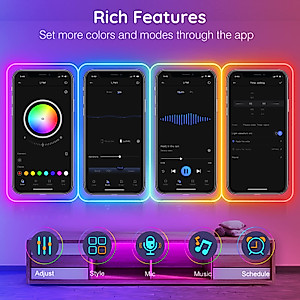 Led Neon Rope Lights 32.8Ft,Control with App/Remote,Flexible Led Rope Lights,Multiple Modes,IP65 Outdoor RGB Neon Lights Waterproof,Music Sync Gaming Led Neon Strip Lights for Bedroom Indoor Led Light