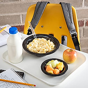 Carlisle FoodService Products 1410FG001 Glasteel Fiberglass Cafeteria/Fast Food Tray, NSF Certified, 13 3/4" Length x 10 5/8" Width, Bone White (Pack of 12)