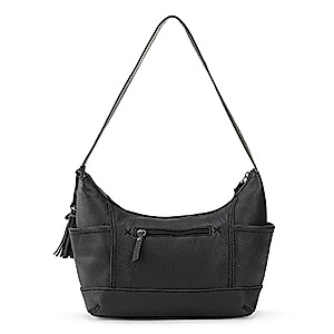 The Sak womens Kendra Hobo Bag in Leather Timeless Elevated Silhouette Soft Supple Handcrafted Sustainably, Black Ii, One Size US