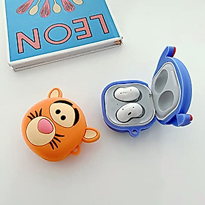 Case Compatible with Samsung Galaxy Buds 2 Case (2021)/ Galaxy Buds Pro (2021)/Galaxy Buds Live (2020)/Buds2 Pro Case (2022), Cartoon Anime Silicone Protective Cute Cover for Women Smart Donkey