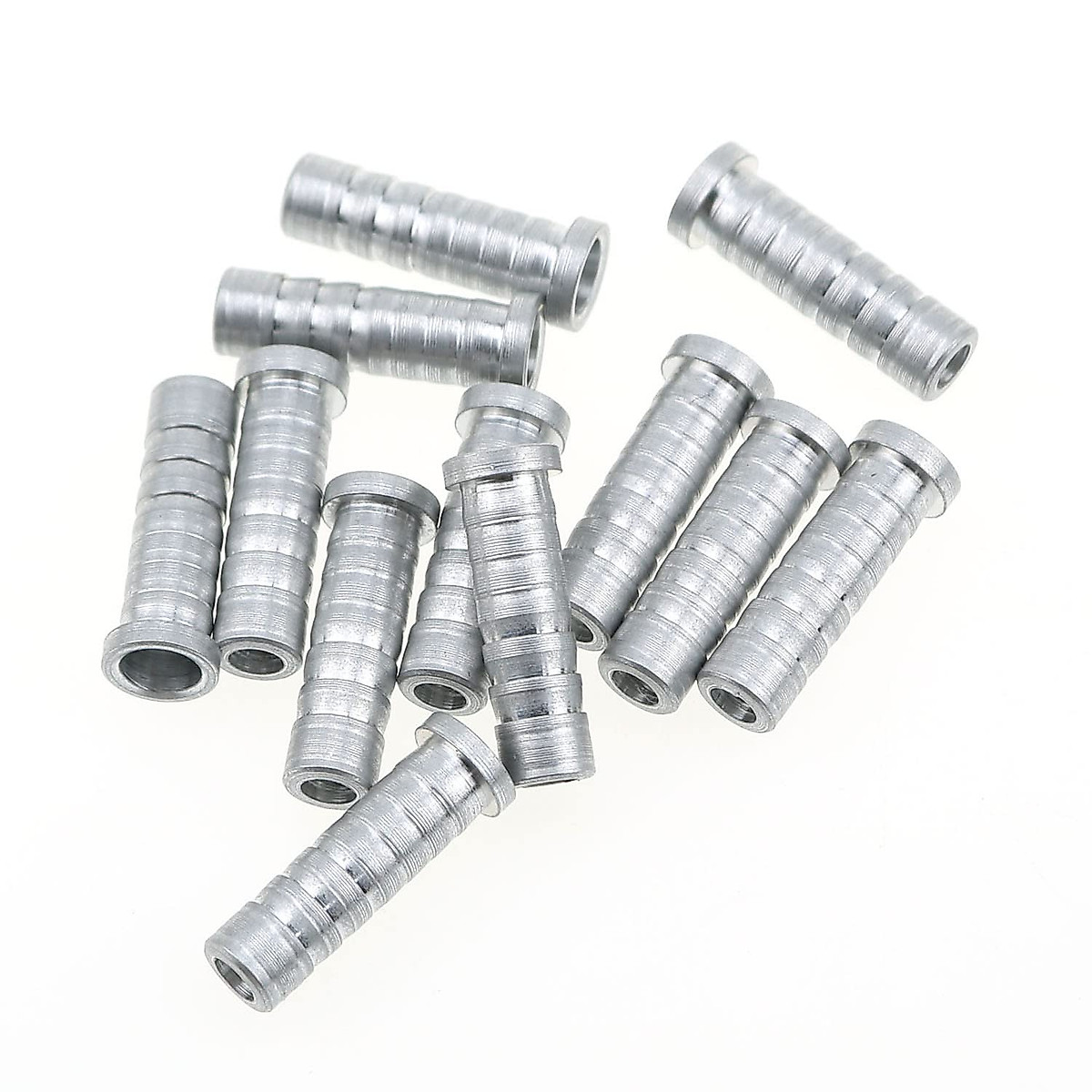 MEETOOT 12pcs Aluminum Carbon Fiber Arrowhead Insert Archery Base Inserts 6.2mm Archery Accessories