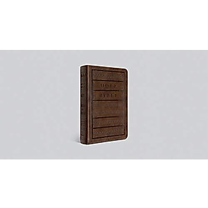 ESV Large Print Personal Size Bible (TruTone, Brown, Engraved Mantel Design)