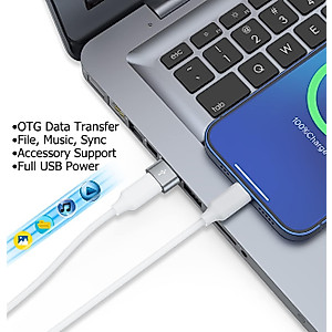 USB-C Female to USB 3.0 Male Adapter (2Pack) Compatible with Your Microsoft Surface Duo 2 Multi use converting add Functions Such as Keyboard,Thumb Drives,mice,etc.(Black)