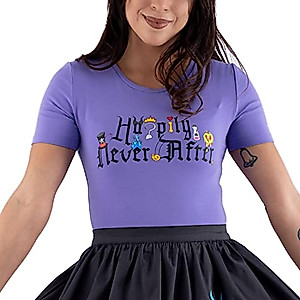 Loungefly Stitch Shoppe Disney Villains Happily Never After Ariana Top, Size Extra-Large