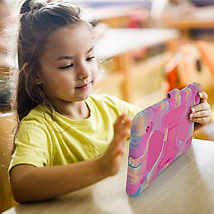 ACEGUARDER Shockproof Kid case for iPad Mini Case, iPad Mini 2, iPad Mini 3, iPad 7.9 inch Case, Shockproof Protective, with Pencil Holder & Multi-Angle Adjustable Bracket (2021 New, Rose Pink)