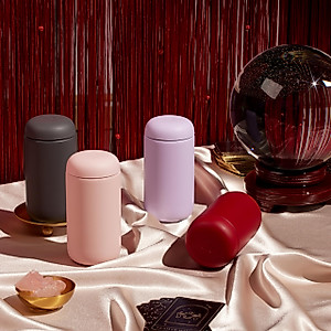 Fellow 16 oz Carter Move Travel Mug - Vacuum-Insulated Stainless Steel Travel Coffee Mug - Coffee Tumbler with Ceramic Interior and Splash Guard - Lavender Purple