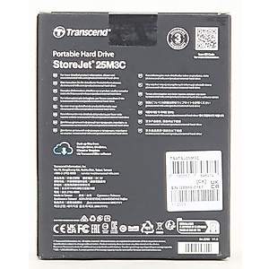 Transcend TS4TSJ25M3C 4TB USB 3.1 StoreJet Type-C Rugged External Hard Drive