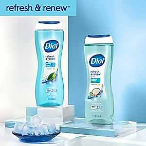 Dial Body Wash, Refresh & Renew Spring Water, 23 fl oz (Pack of 3)