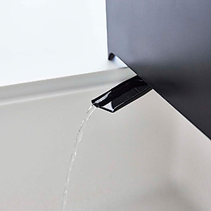 YAMAZAKI Home Slim Drainer Basket-Modern Kitchen Strainer Plastic | Dish Rack, One Size, Black