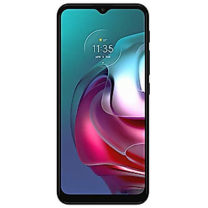 Moto G30 XT2129-2, 4G LTE, International Version (No US Warranty), 128GB, 6GB, Dark Pearl -GSM Global Unlocked (T-Mobile, AT&T, Metro) w/ Fast Car Charger Bundle