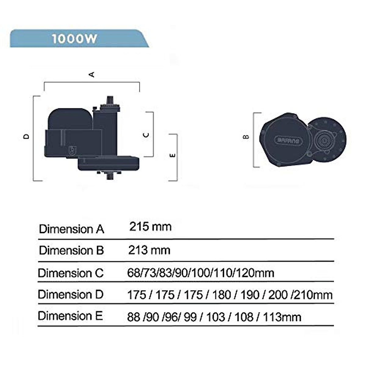BAFANG Electric Bike Conversion Ebike Motor Kit Mid Drive BBS02B 500W 750W BBSHD BBS03 1000W 8FUN E-Bike Components Electric Bicycle Central Engine with Optional Display