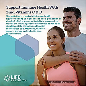Life Extension Two-Per-Day High Potency Multi-Vitamin & Mineral Supplement - Vitamins, Minerals, Plant Extracts, Quercetin, 5-MTHF Folate & More - Gluten-Free - Non-GMO - 120 Tablets