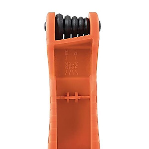 Klein Tools 70550 Hex Wrench Key Set, 11 SAE Sizes, Heavy Duty Folding Allen Wrench Tool with Extra Long Hex Keys
