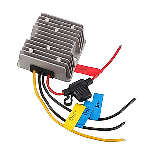 uxcell Power Voltage Converter DC12V Up to DC19V 6A 114W Waterproof Voltage Convert Transformer