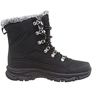 Skechers Women's Cold Weather Boot Snow, Black, 8.5