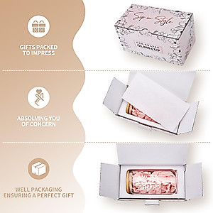 Cute Glass Cups with Lids and Straws, Aesthetic Iced Coffee Cup, Flower Mugs, Personalized Tumbler with Straw, Birthday Gifts for Women Friend Sister Her Coffee Lover Bridesmaid Stuff Christmas