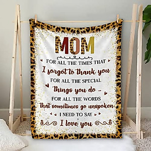 Fastpeace Gifts for Mom from Daughter Son, Blanket for Mom Mother, Birthday Christmas Newyear Gifts Idea, Throw Blankets for Women Blanket