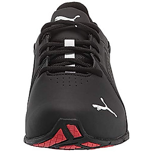 PUMA Men's VIZ RUNNER WIDE Sneaker, Puma Black-Puma White, 10.5
