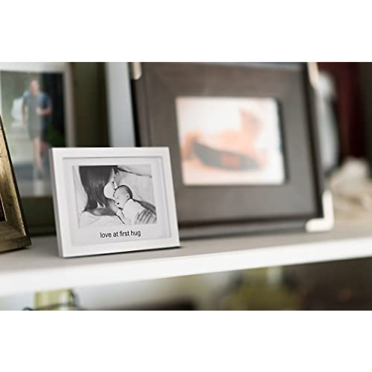 J.JOY Ultrasound photo frame plus newborn frame set wood