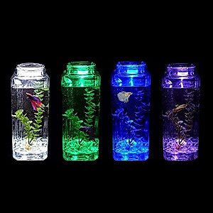 Rikiss Submersible Led Lights, Mini Tea Lights Led Underwater Lights for Vase Centerpiece Aquarium Lights for Fish Tank Pond Fountain for Inground Pools Bathtub Candles Light LED Lamp, RGB, 24pcs