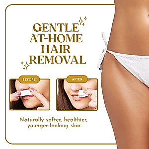 MOOM Express Wax Strips with Chamomile & Lavender, Hair Removal Kit with Finishing Oil - Wax Strips for Face, Bikini Zone & Brazilian, Perfect For Travel - 1 Pack of 10 Double-Sided Strips, 20 count