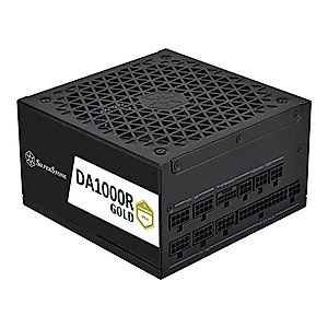 SilverStone Technology Decathlon DA1000R Gold Cybenetics Gold 1000W PCIe 5.0 Fully Modular ATX 3.0 Power Supply, SST-DA1000R-GM