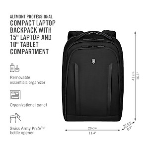 Victorinox Altmont Professional Compact Laptop Backpack in Black