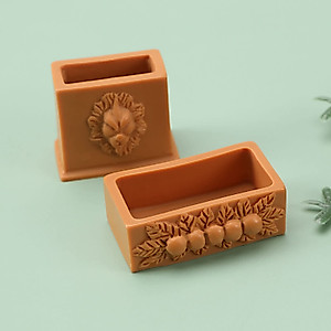 SING F LTD 2 Sets (14PCS) Dollhouse Flower Pot Miniature Plant Terracotta Pots Simulation Bonsai Pot Fairy Garden Landscape Decoration for Dollhouse Garden Decor