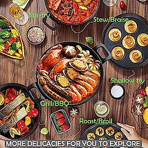Joydeem 4 in 1 Multifunctional Cooking Pot JD-3702W, Compact Hot Plate for Hot Pot Indoor Grill and Takoyaki, Suitable for 3~5 people, Multi Temperature Control, White, 1400W