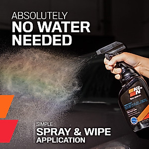 K&N Instant waterless Detailer - Pump Spray and Wipe, 22oz