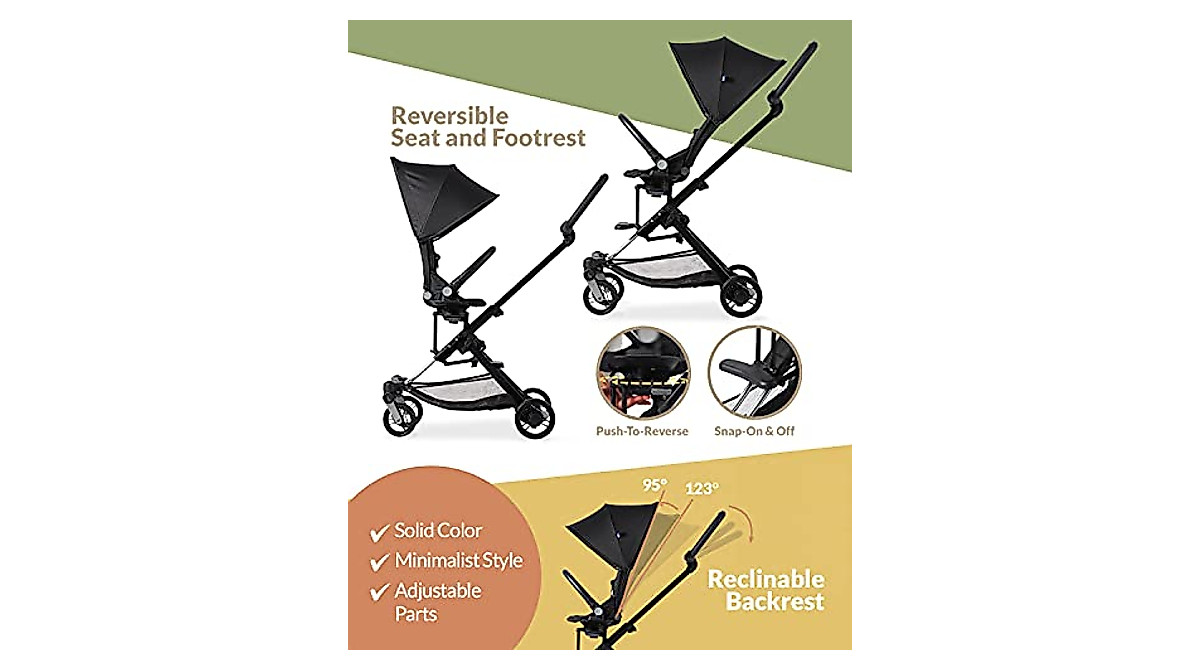 Unilove On The Go 2-in-1 Lightweight Baby Stroller – Reversible Seat