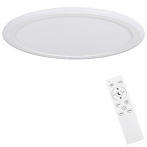 LEZOE RGB Led Flush Mount Ceiling Light Dimmable with Remote Control, 13Inch 24W 2400LM 3000-6500K RGB Color Changing Light Fixture, Round Ceiling Lamp for Living Room Bedroom Kids Room Party Festival