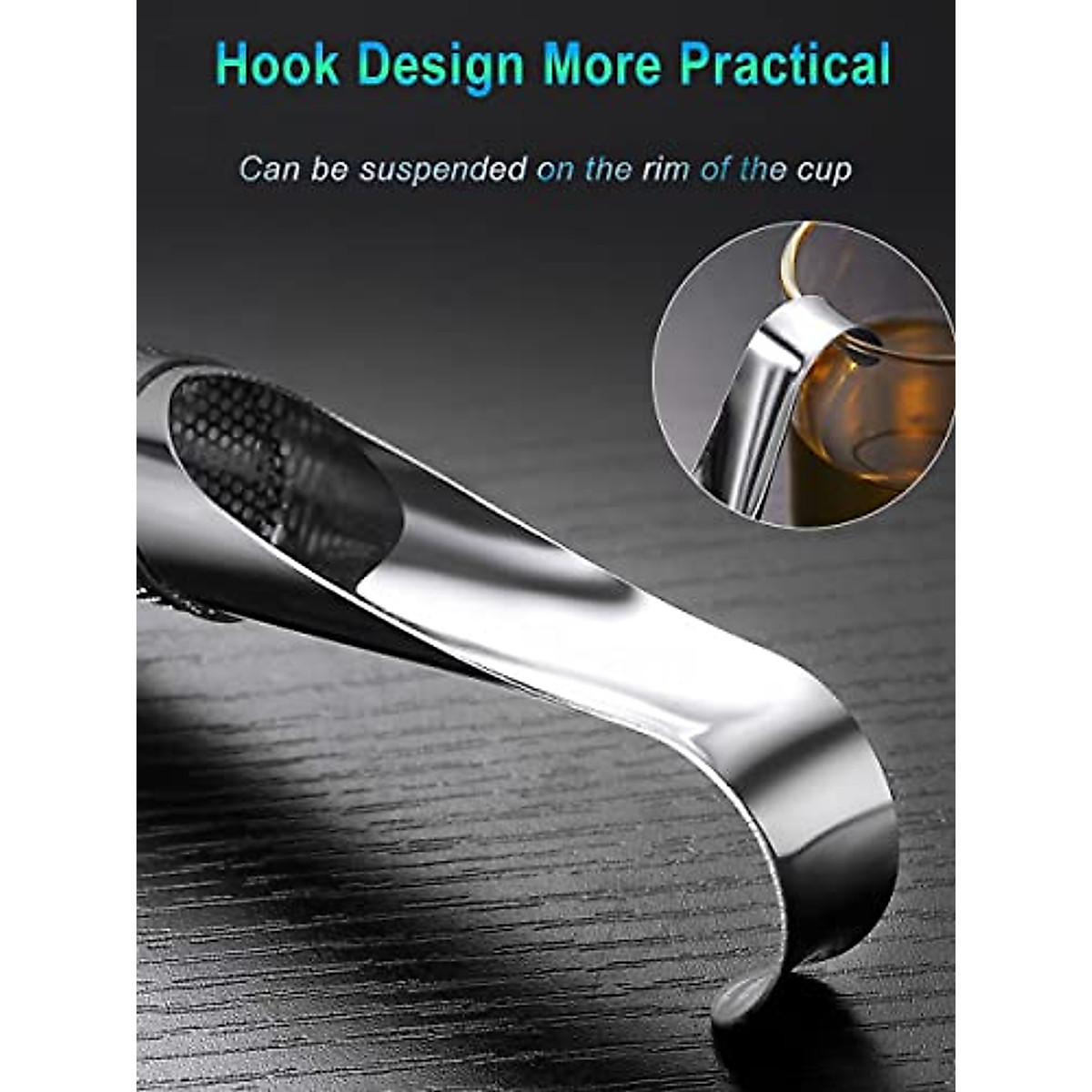 2PCS Tea Infuser for Loose Tea, 304 Stainless Steel Tea Strainer, Loose Leaf Tea Filter, Tea Diffuser, Long-handle Tea Steeper for Steep Tea, Loose Tea, Coffee, Rose, Spices