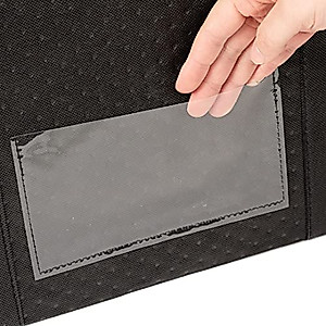 Cater Tek 14.9 x 13.1 x 9.4 Inch Food Delivery Bags, 10 Insulated Food Carriers - Leakproof, Reusable, Black Non Woven Fabric Catering Bags, For Hot Or Cold Meals