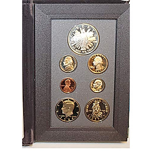 1989 S US Mint 7-piece Prestige Proof Set with Congressional Silver $1 and Commemorative 1/2 $1 US Mint PR OGP