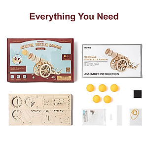 ROKR 3D Wooden Puzzles for Adults-Catapult Kit-Model Toys DIY Craft Kits Brain Teaser Gift for Kids Adults