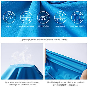 BASSDASH Youth UPF50+ Performance T Shirt with Hood Long Sleeve Fishing Hiking Sun Shirt FS03Y