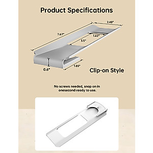 Upgraded Water Dispenser Lever for Refrigerator Interior Water Dispensers, [One-Handed Operation] Replacement Handed Water Dispensing Lever for Whirlpool Refrigerators and Other Models(Clip-On Style)