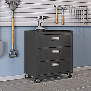 Manhattan Comfort Fortress Storage Units, Charcoal Gray
