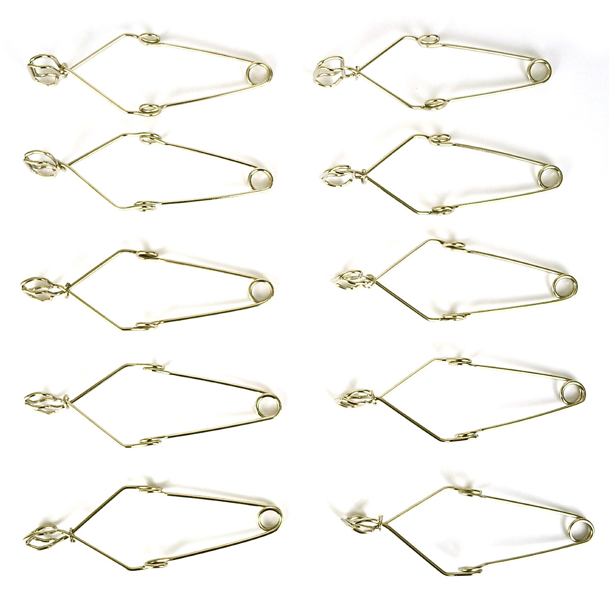 Eisco Labs Stoddard Test Tube Clamp, Stainless Steel with Finger Grips, 6" Length - Lab Pack of 10