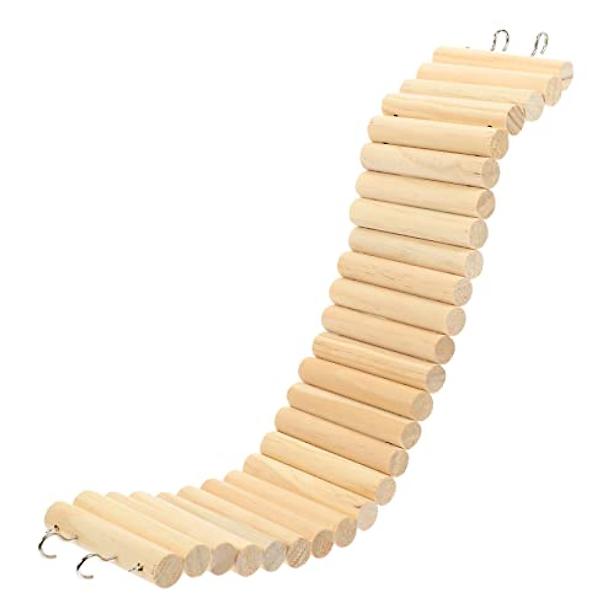 IFANLANDOR Ladder Fence Parrot Climbing Ladder Guinea Pig Hideout Rat Ladder Rat Bendy Bridge Gerbil Hamster Climbing Ladder Small Animals Wood Ladder Hamster Ladder Toy pet Chinchilla Wooden