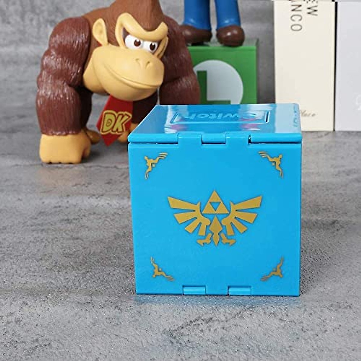 doepeBAE Games Storage Case Compatible for Nintendo Switch - Video Game Card Holde Protective Storage System Game Card Organizer Travel Container Box Hard Shell with 16 Game Card Slots (Z Blue 16)