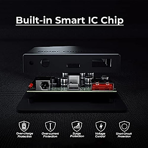 POWOXI 120W Portable Solar Panel for Power Station, IP65 Waterproof Foldable 5V-20V DC Output, with Adjustable Kickstand, Solar Charger with USB 3.0 Outputs for Phone Outdoor Camping RV